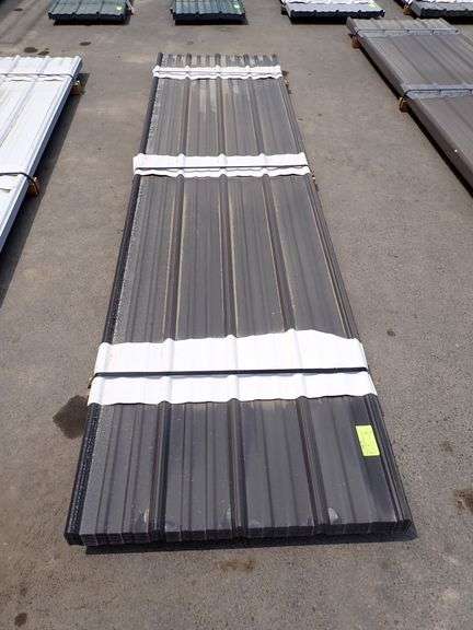 Bronze Corrugated Metal Panel 3'x12' - Lambrecht Auction, Inc.