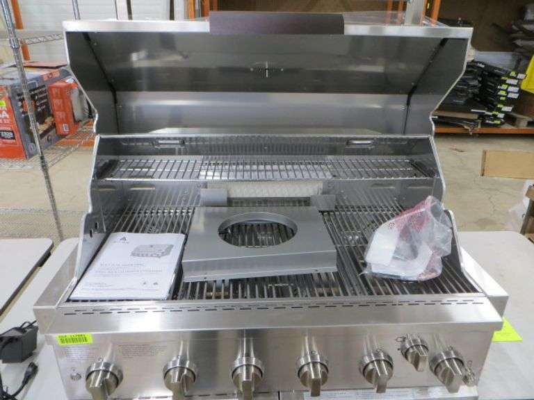 Spire 3660R -36" Built In Dual Fuel Gas Grill - Lambrecht Auction, Inc.