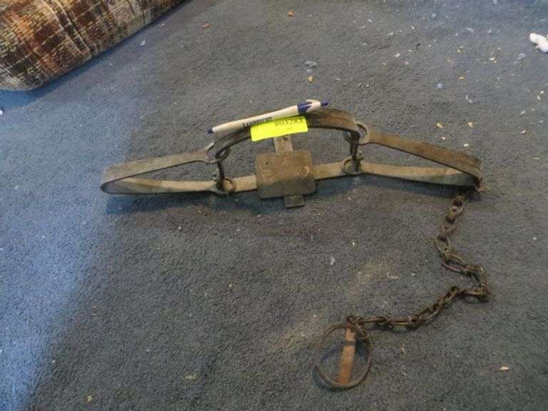 7" Double Long Spring Trap - Lambrecht Auction, Inc.