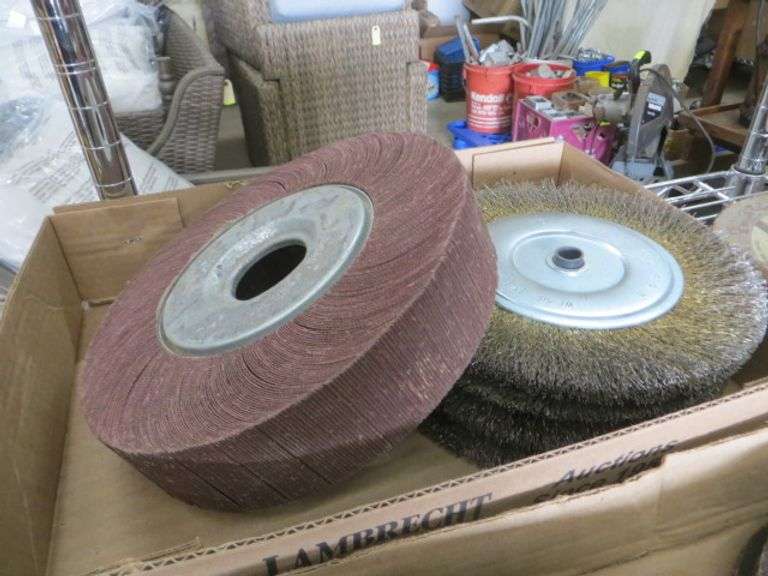 8" Brass Wire Wheels & 9" Sander Wheels - Lambrecht Auction, Inc.