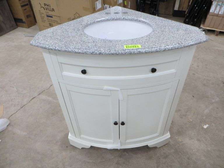 Hamiton 31" Corner Vanity - Lambrecht Auction, Inc.