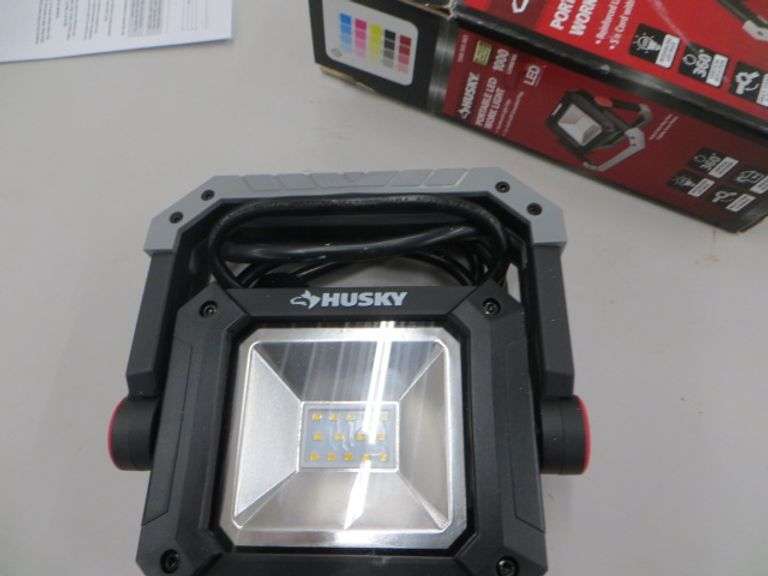 Husky Portable LED Work Light - Lambrecht Auction, Inc.