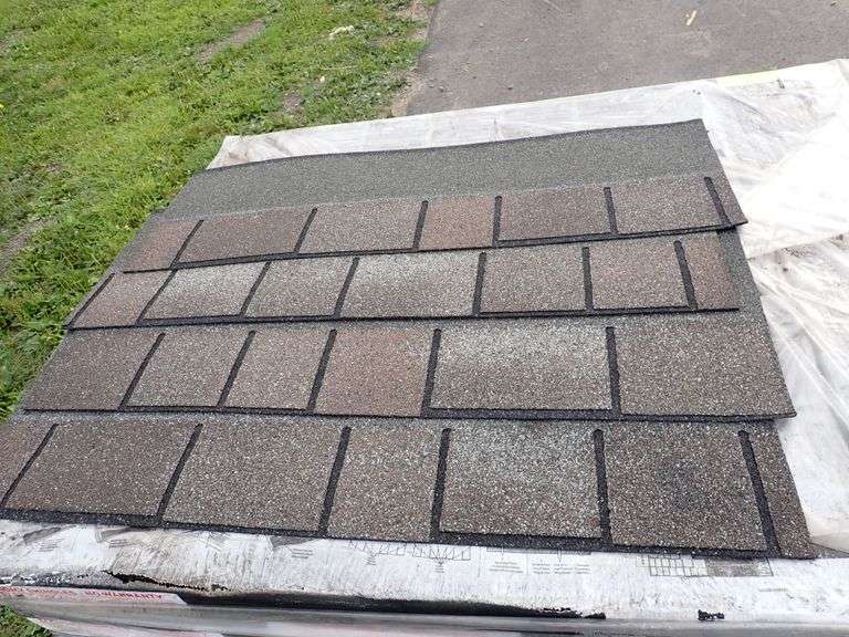 Taupe Slate Architectural Shingles - Lambrecht Auction, Inc.