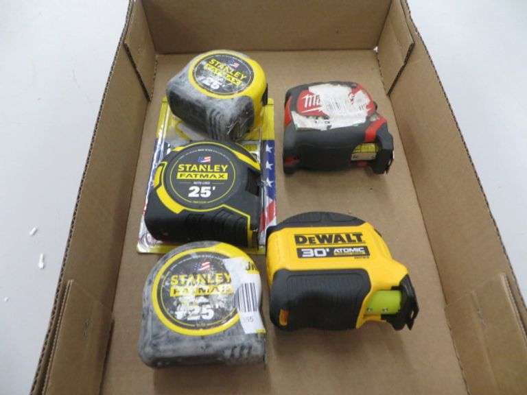 Stanley Fat Max, Milwaukee, And DeWalt 25' Tape Measures - Lambrecht ...