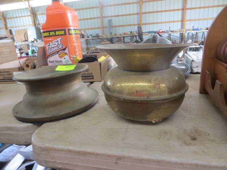 Two Brass Spittoons - Lambrecht Auction, Inc.