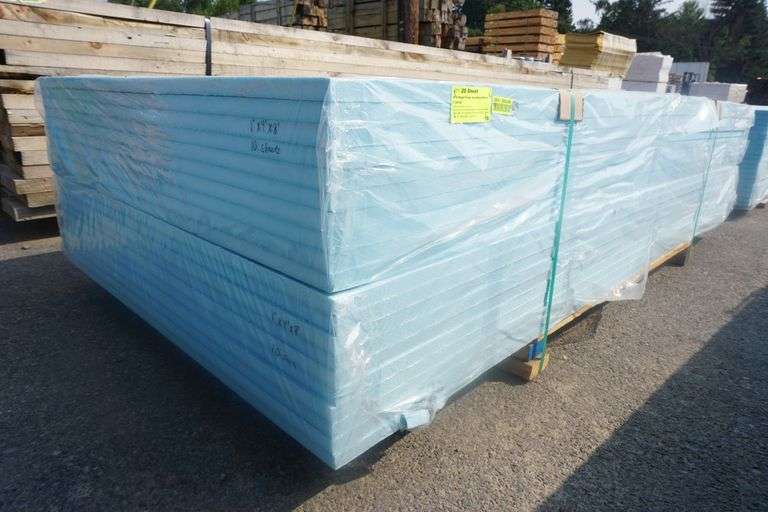 XPS Rigid Foam Insulation Board 1"x4'x8' - Lambrecht Auction, Inc.