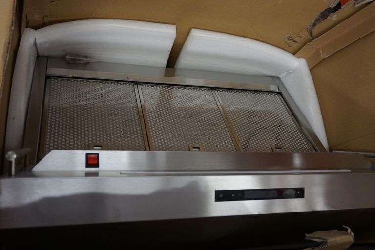 Forno 36-Inch Wall Mount Range Hood with Red Light Warmer, Shelf ...