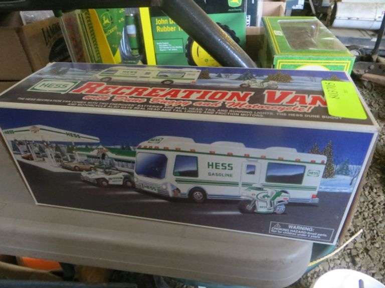 1998 Hess RV with Dune Buggy and Motorcycle - Lambrecht Auction, Inc.