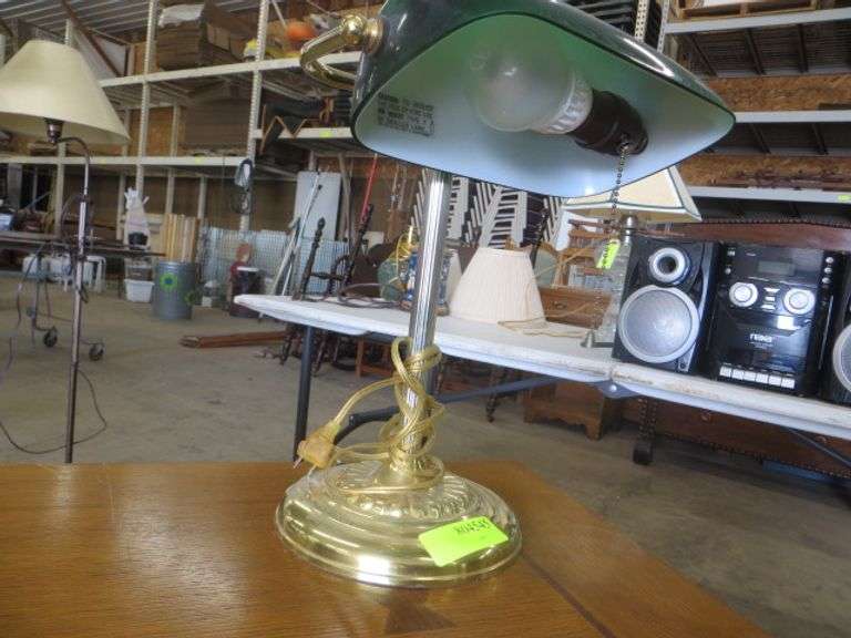 Bank Tellers Lamp (reproduction) - Lambrecht Auction, Inc.