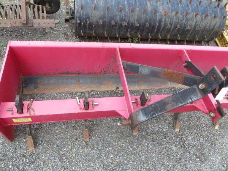 7' 3-Point Hitch Box Blade with Scarifiers - Lambrecht Auction, Inc.