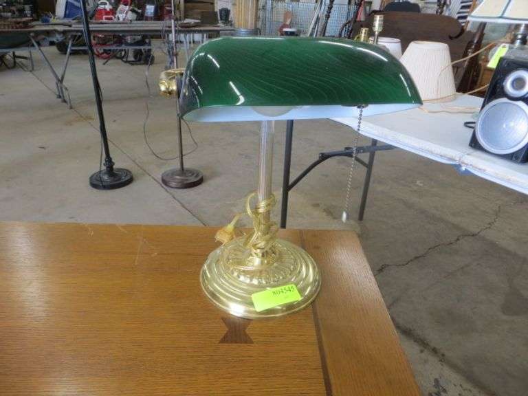 Bank Tellers Lamp (reproduction) - Lambrecht Auction, Inc.