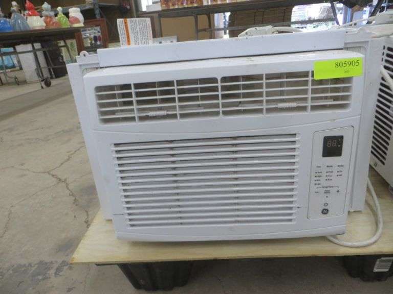 GE Window AC Unit w/ Remote - Lambrecht Auction, Inc.