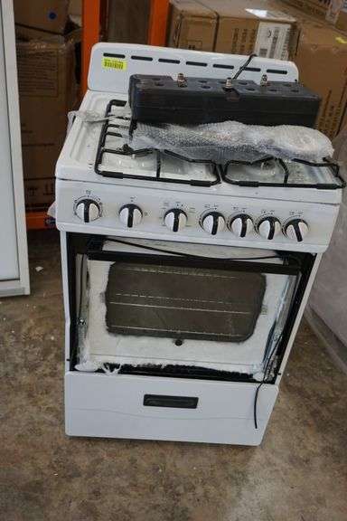 Apartment Size Gas Range - Damaged - Lambrecht Auction, Inc.