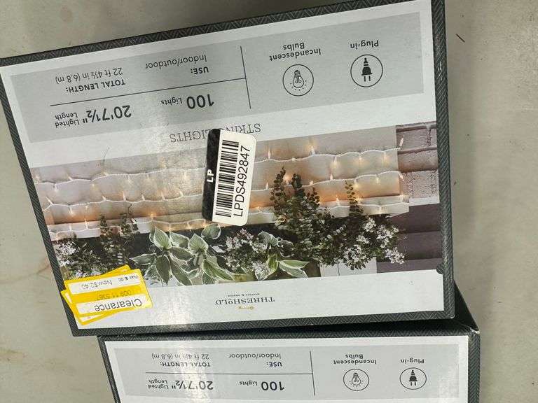 Threshold String Lights (3) - Lambrecht Auction, Inc.