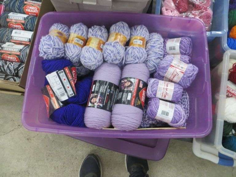 Pallet Of Yarn - Lambrecht Auction, Inc.
