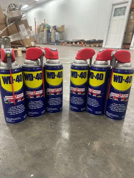 WD - 40 6 Cans 12oz Each - Lambrecht Auction, Inc.