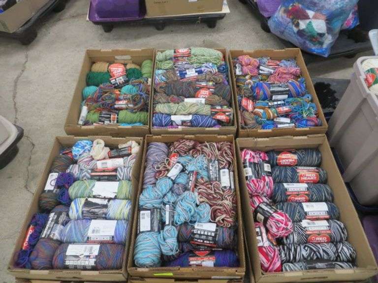 Pallet Of Yarn - Lambrecht Auction, Inc.