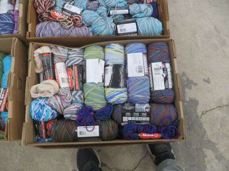 Pallet Of Yarn - Lambrecht Auction, Inc.