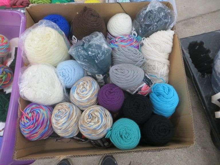 Pallet Of Yarn - Lambrecht Auction, Inc.