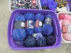 Pallet Of Yarn - Lambrecht Auction, Inc.
