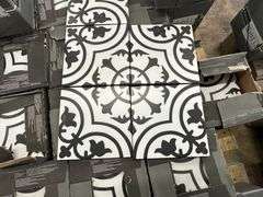 Encaustic Amantus 8 in. x 8 in. Matte Porcelain Patterned Look Floor ...