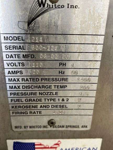 Raider Diesel Hot Water Pressure Washer - Langham Auctioneers