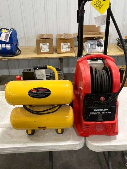 Air Compressor/ Electric Power Washer - Langham Auctioneers