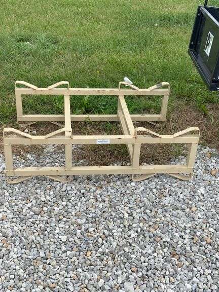 (2) 55 gallon drum stands - Langham Auctioneers