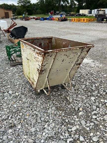 Garbage Dumpster on Caster Wheels - Langham Auctioneers