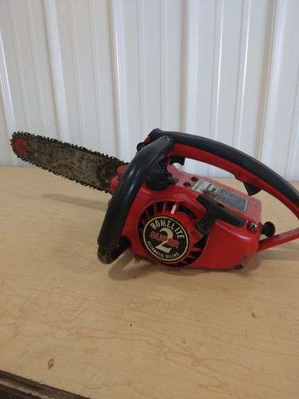 Homelite Super 2 Chainsaw - Langham Auctioneers