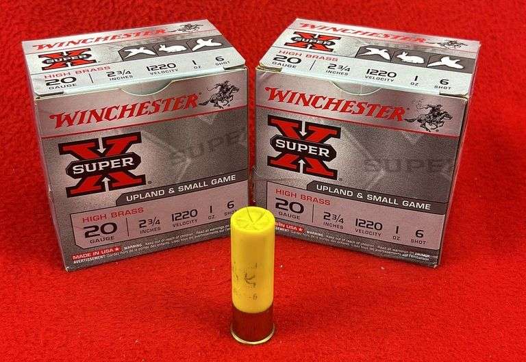 Winchester Super X 20 Ga Shotgun Shells - Langham Auctioneers