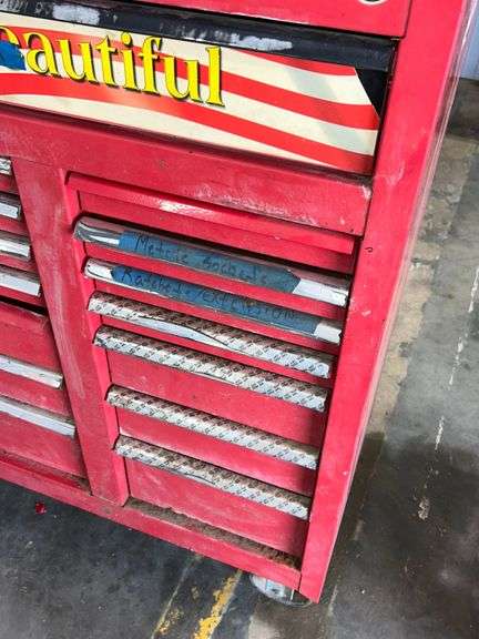 Napa Tool box on wheels - Langham Auctioneers