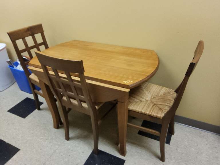 Table & 3 chairs - Lindsay Auctions & Realty LLC