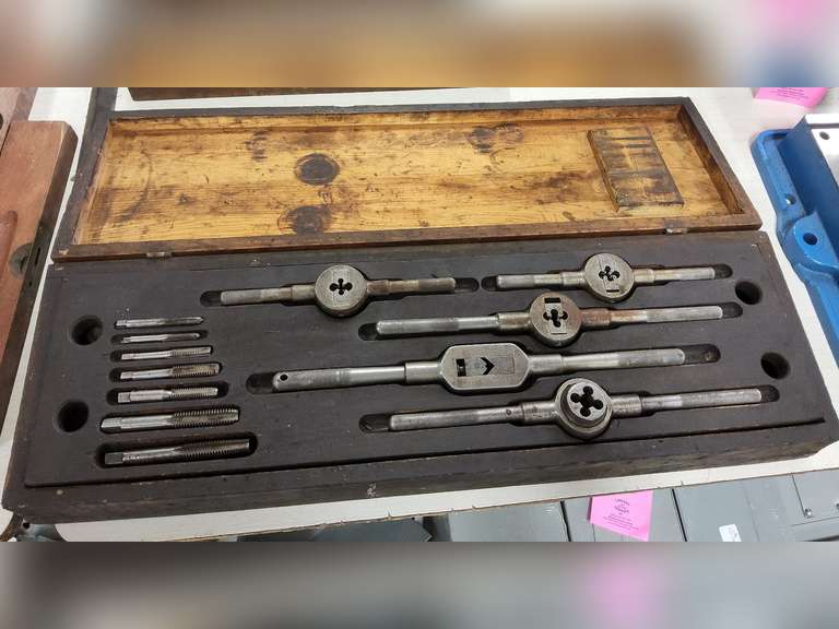 Vintage tap & die set (appears complete) - Lindsay Auctions & Realty LLC