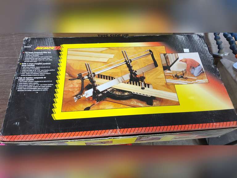 Hempe compound miter box (appears to be NEW) - Lindsay Auctions ...