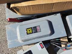 1 pallet of 11 pcs safety switches; panel box; power circuit monitor ...