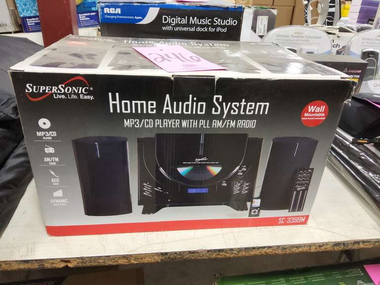 SuperSonic home audio system - Lindsay Auctions & Realty LLC