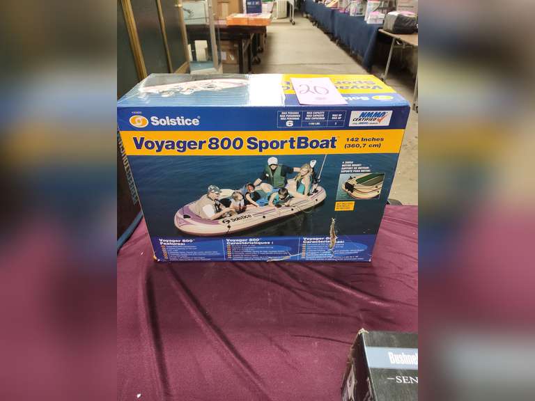 Solstice Voyager 800 Sport Boat 142" - Lindsay Auctions & Realty LLC