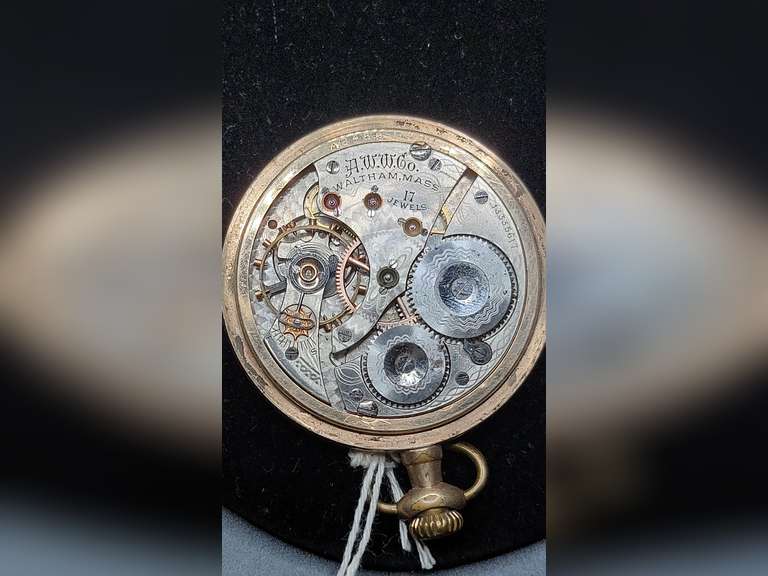 Waltham pocket watch (missing hand/ not running) blue box - Lindsay ...