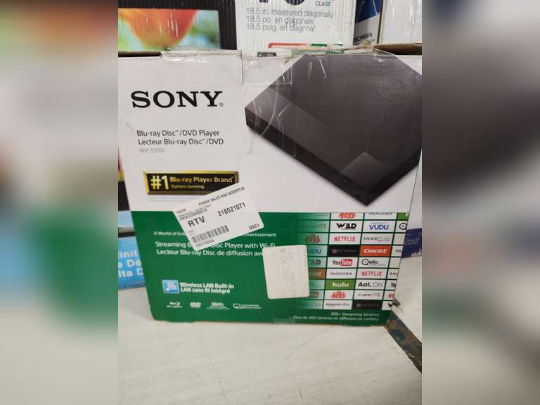 Coby 19" LED tv & Sony blu-ray player - Lindsay Auctions & Realty LLC