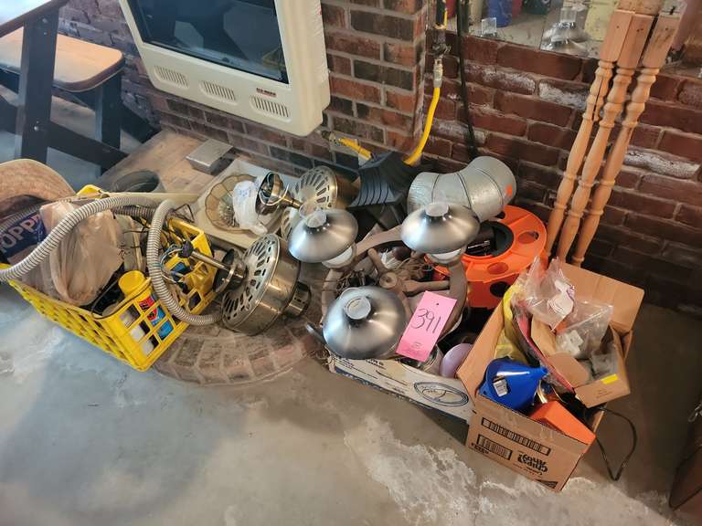 3 boxes of misc electrical items - Lindsay Auctions & Realty LLC