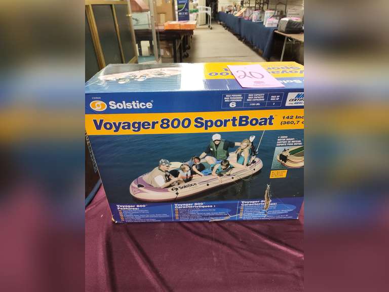 Solstice Voyager 800 Sport Boat 142" - Lindsay Auctions & Realty LLC