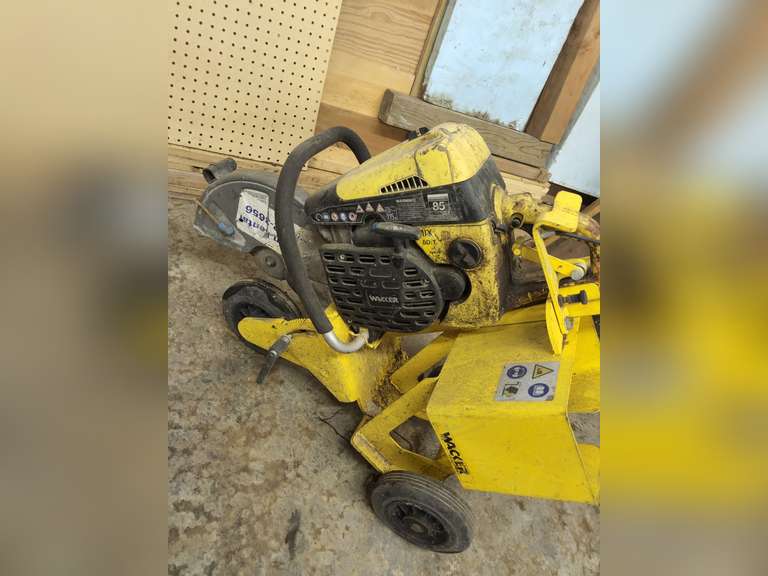 Wacker BTS 1035 L3 walk behind concrete saw (untested) - Lindsay ...