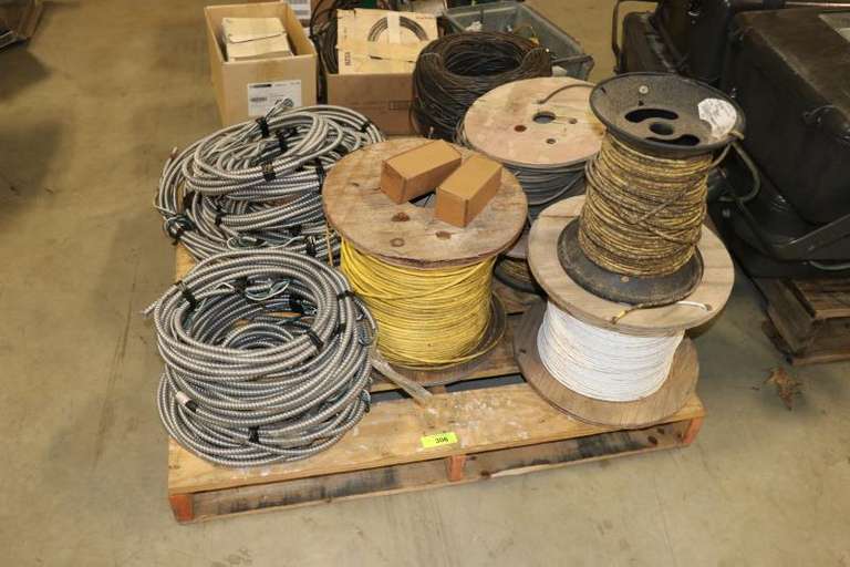 PALLET OF ELECTRIC CABLES - Lawler Auction Company