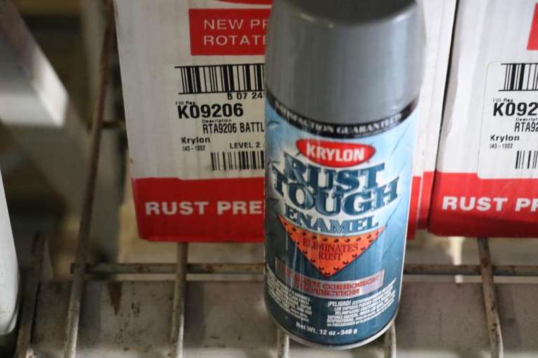 BOXES OF KRYLONG RUST TOUGH PAINT, BATTLESHIP GRAY - Lawler Auction Company