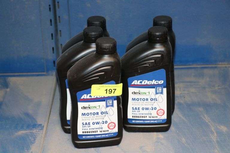 ACDELOC SAE OW-20 MOTOR OIL - Lawler Auction Company