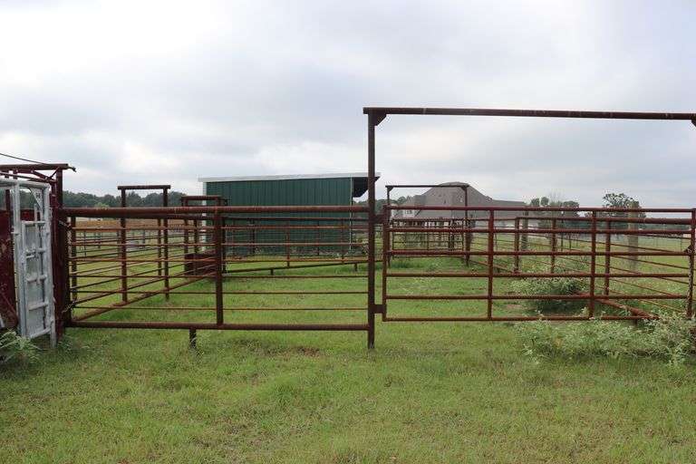 Cattle Working Corral System with Ally. - Lawler Auction Company