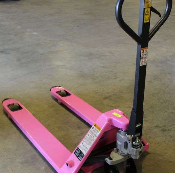 Pink Pallet Jack - Lawler Auction Company