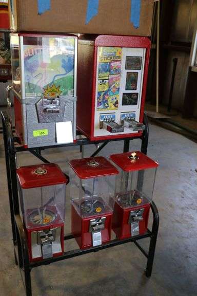 GUMBALL & STICKER VENDING MACHINES - Lawler Auction Company