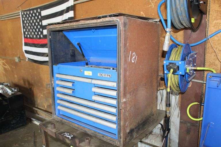 CUSTOM BOX, KOBALT TOOL BOX, LOCKABLE BOX WITH TOOLS - Lawler Auction ...